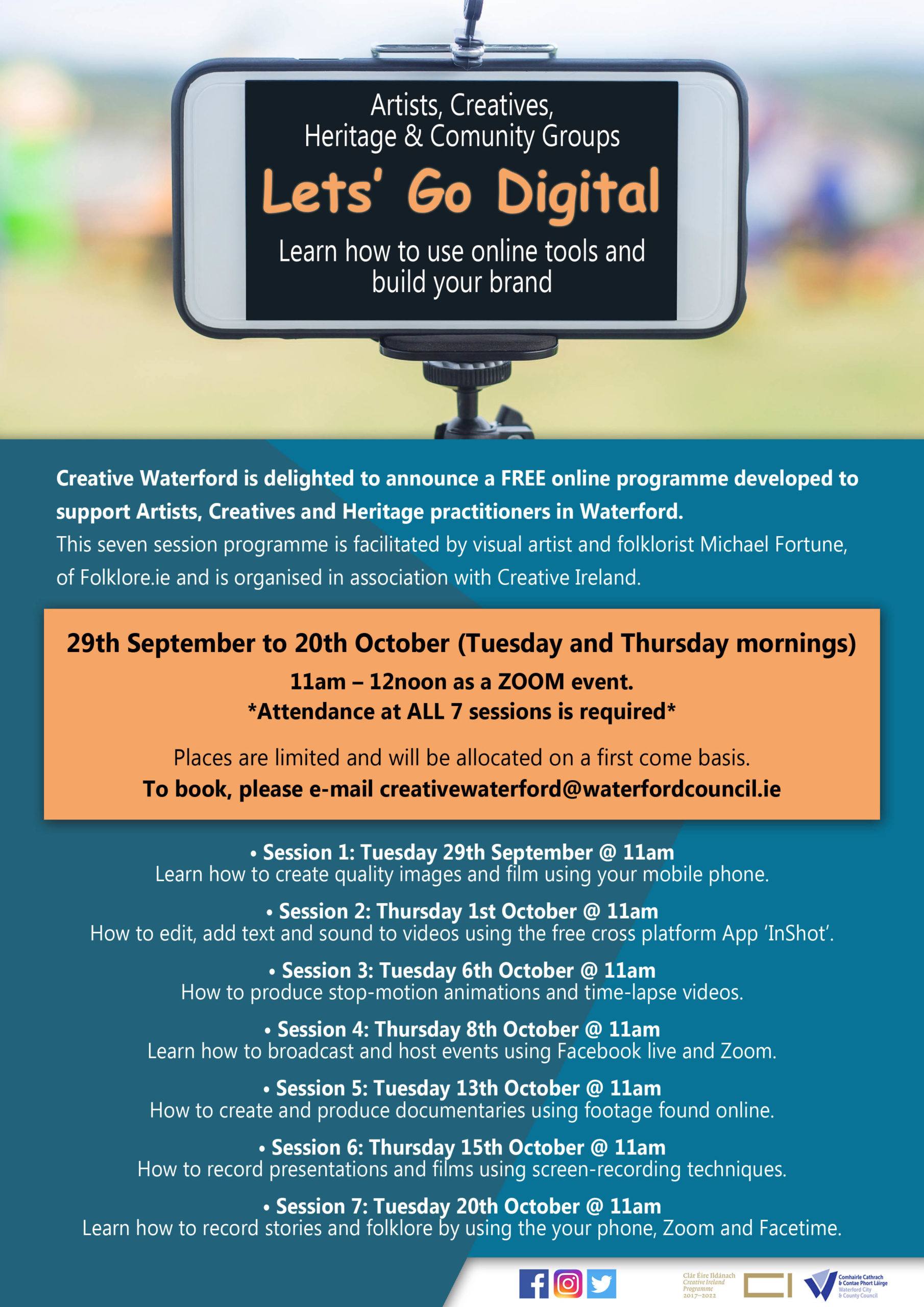 Digital Upskilling Programme - Creative Ireland Programme