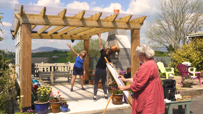 Dancing on the door steps in Carlow - Creative Ireland Programme