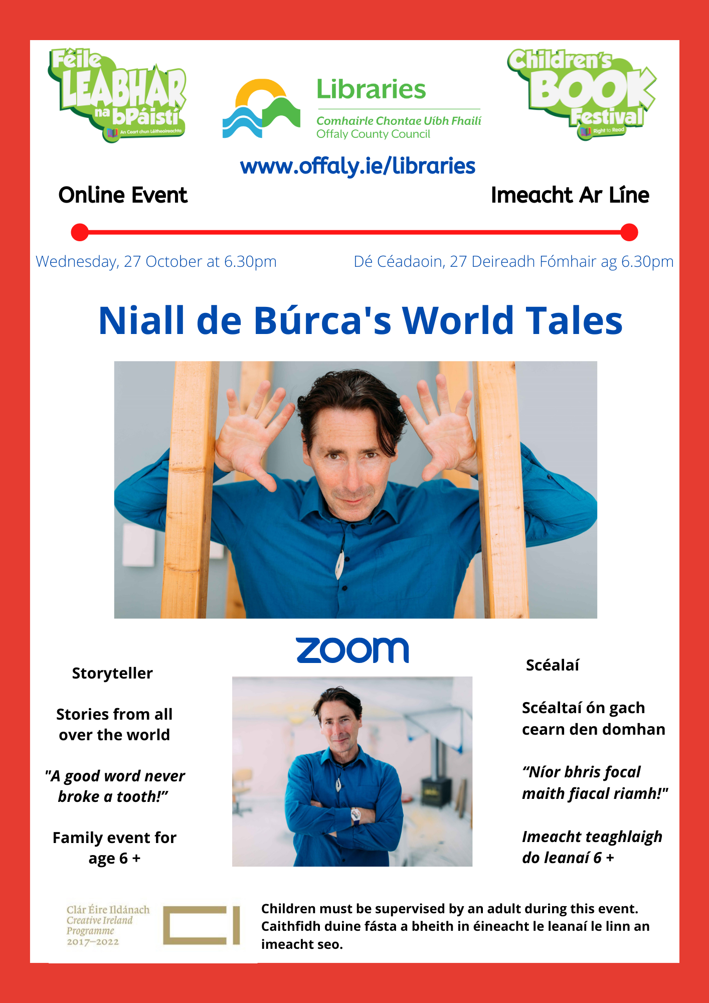 Offaly Libraries Children's Book Festival 2021 - Creative Ireland Programme
