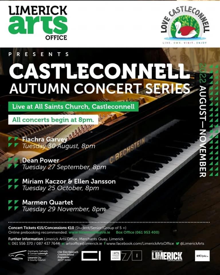 Castleconnell Autumn Concert Series 2022 - Creative Ireland Programme