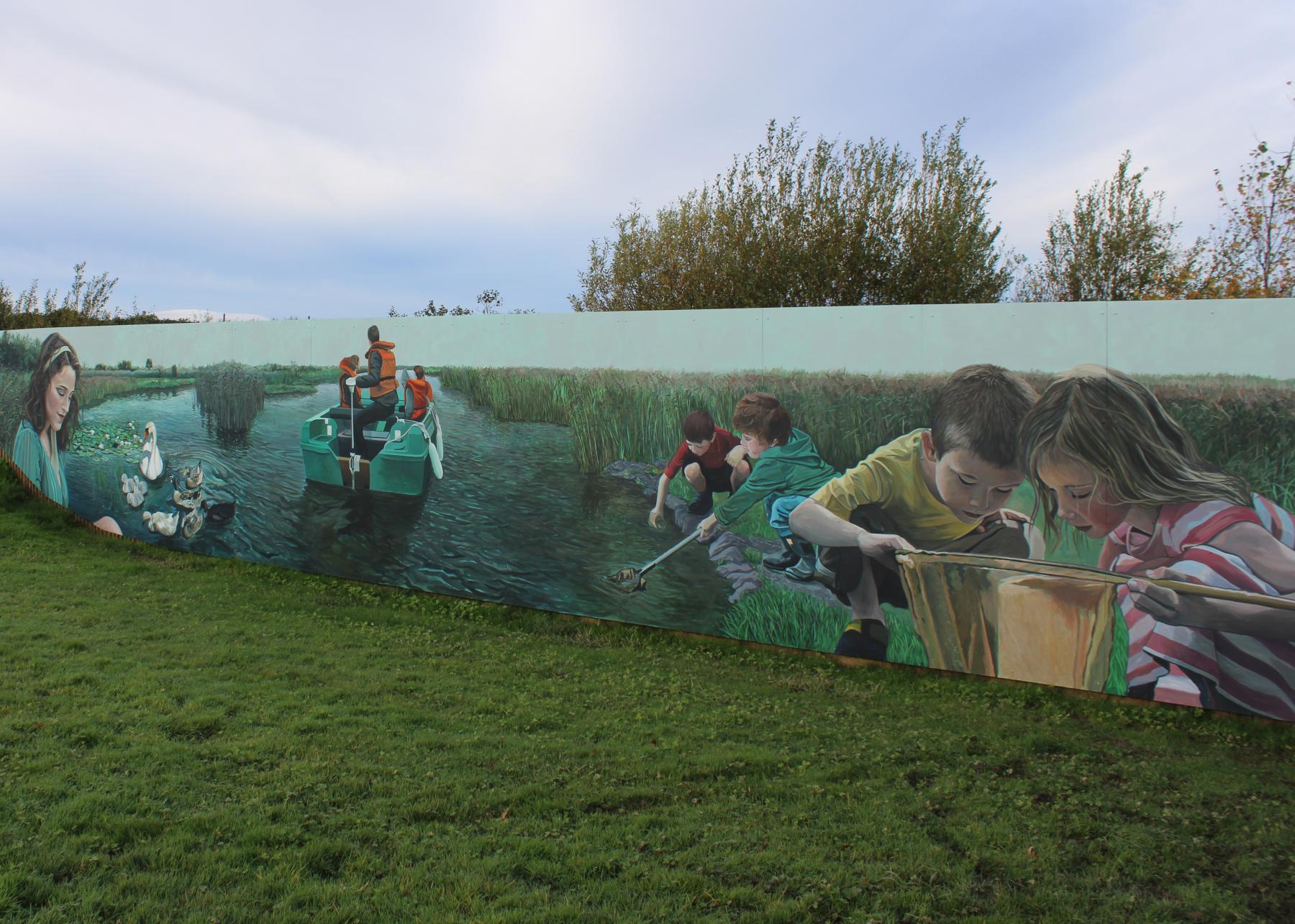 'Beyond World' Tralee Bay Wetlands Nature Mural - Creative Ireland Programme