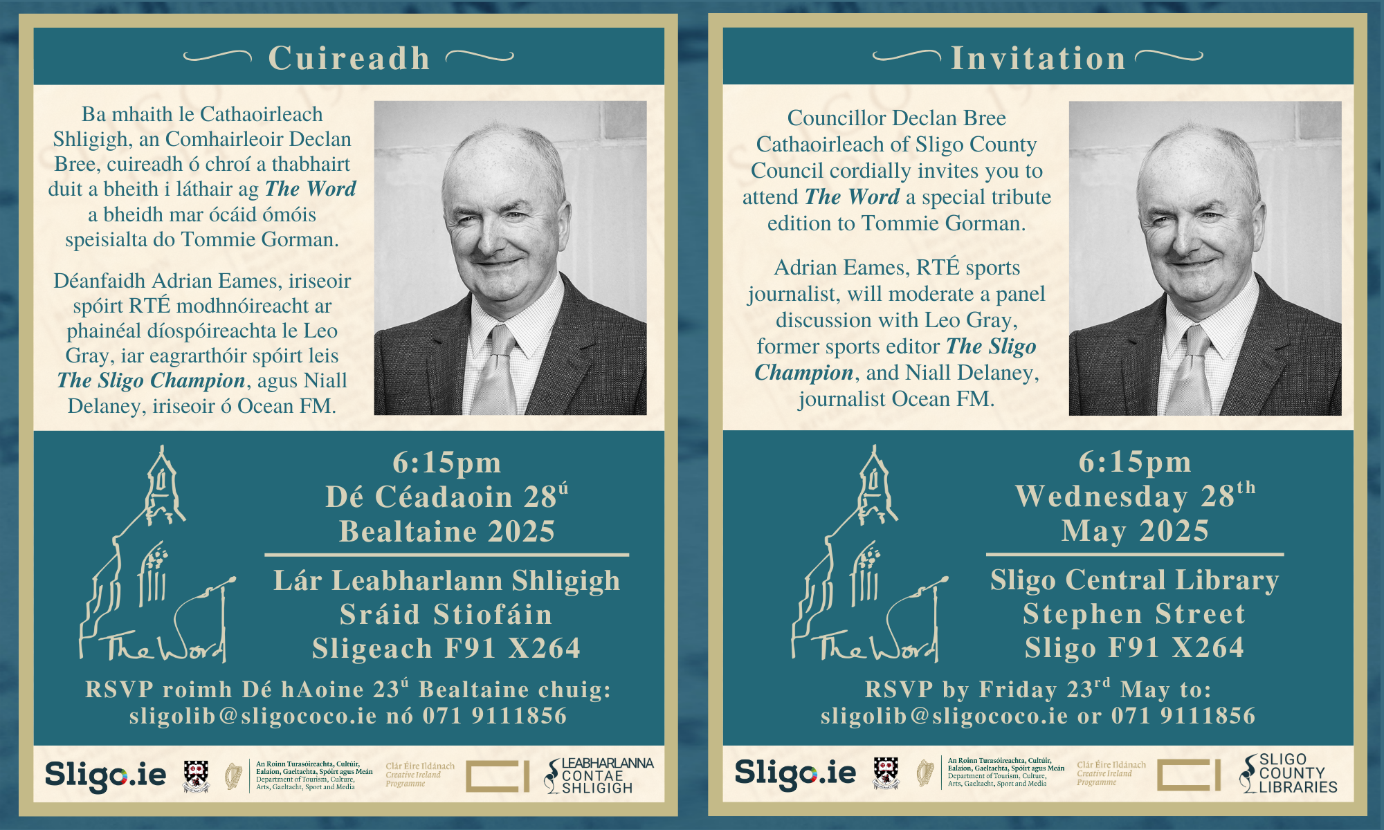 The Word, a special tribute to Tommie Gorman - Creative Ireland Programme